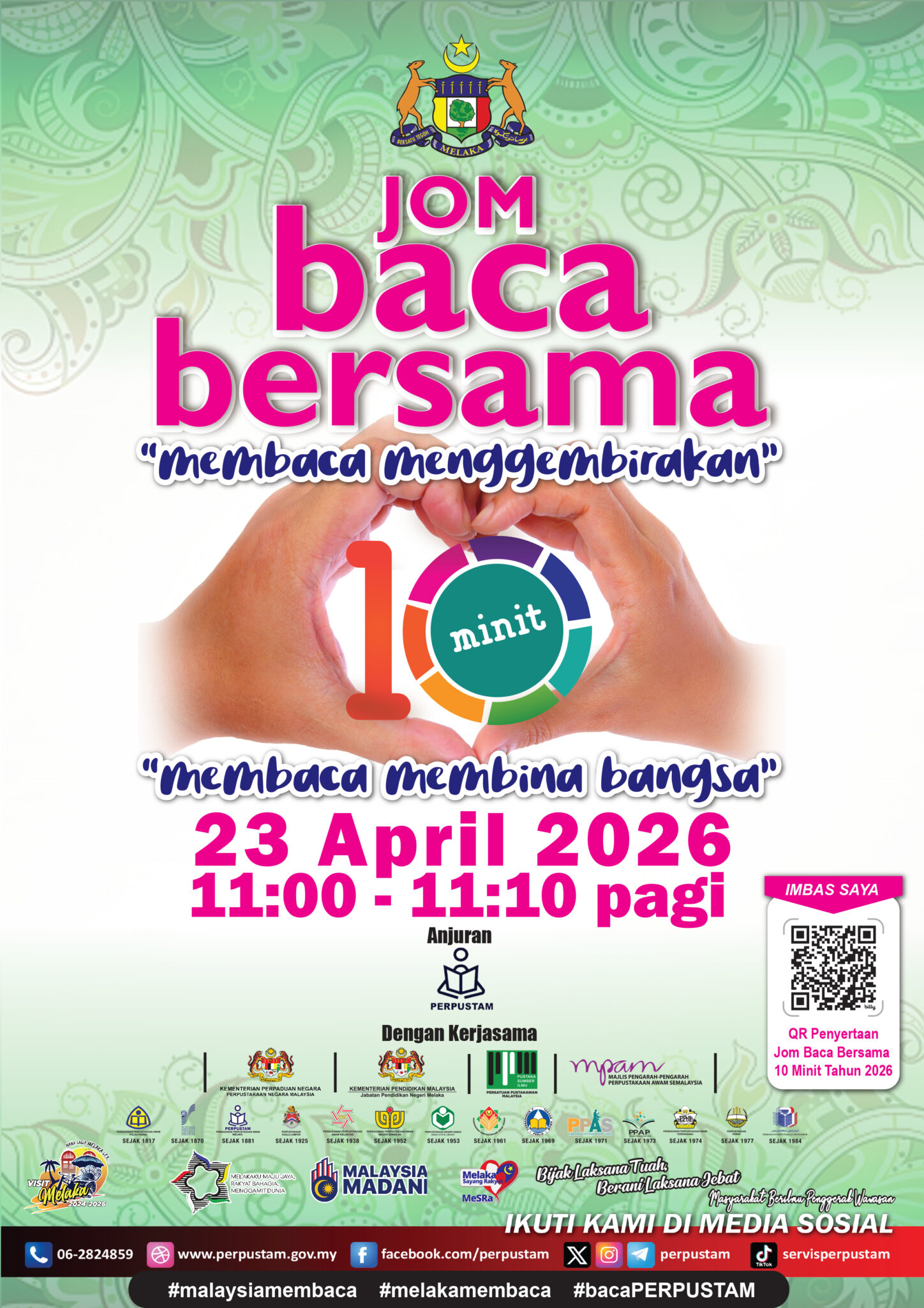 Program “Jom Baca Bersama 10 Minit” – PERPUSTAM